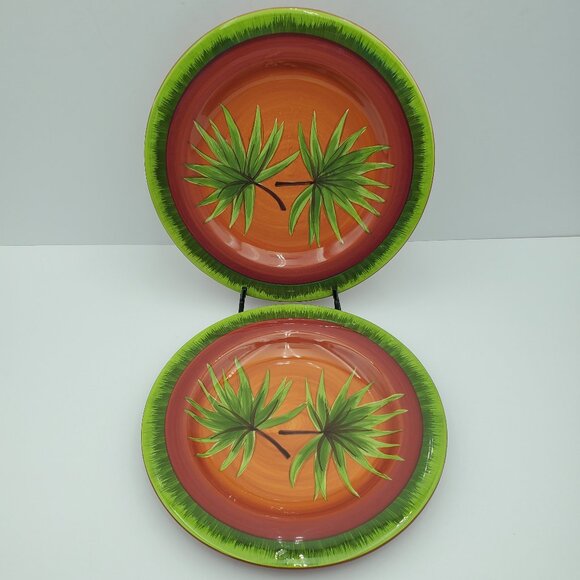 Gates Ware | Dining | Gates Ware By Laurie Gates Tropical Palm Leaf ...